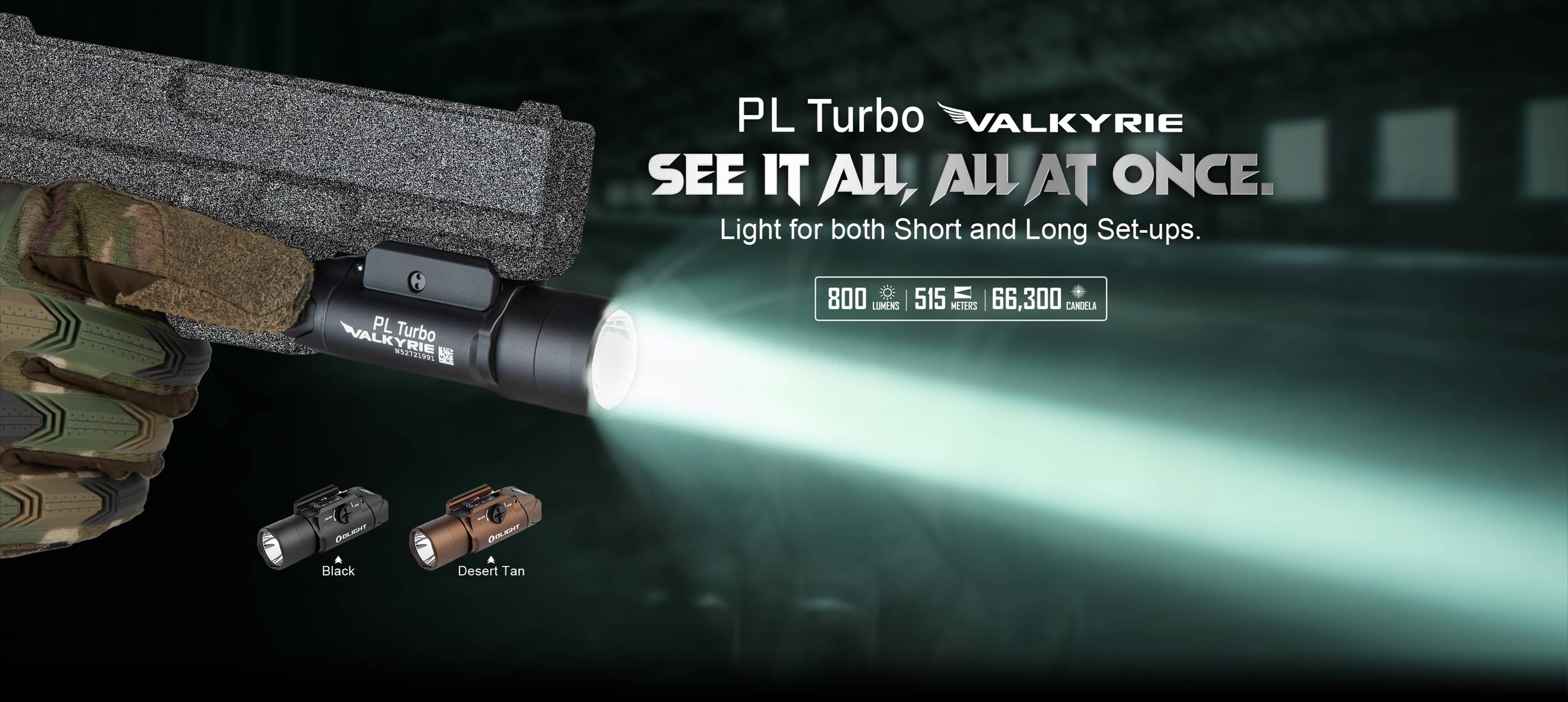 Olight | PL Turbo Tactical Light with Spotlight and Floodlight - Olight ...