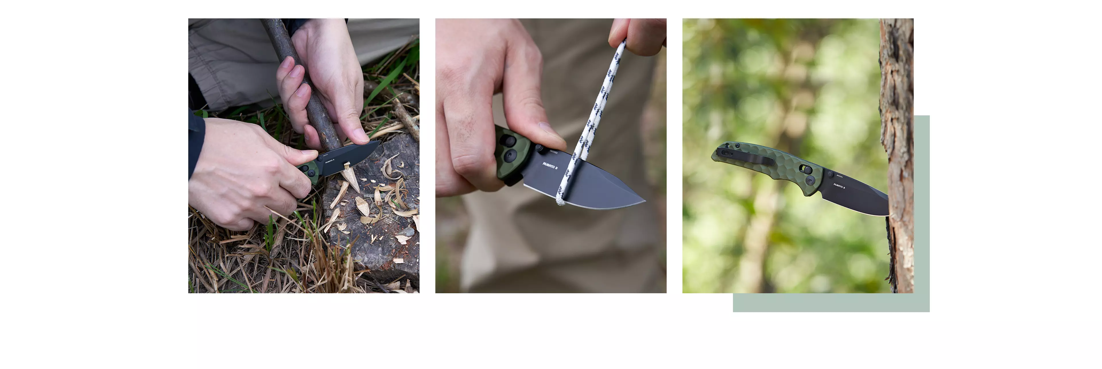 Olight Rubato 3 EDC Pocket Knife Durable Rail Lock Folding Knife ...