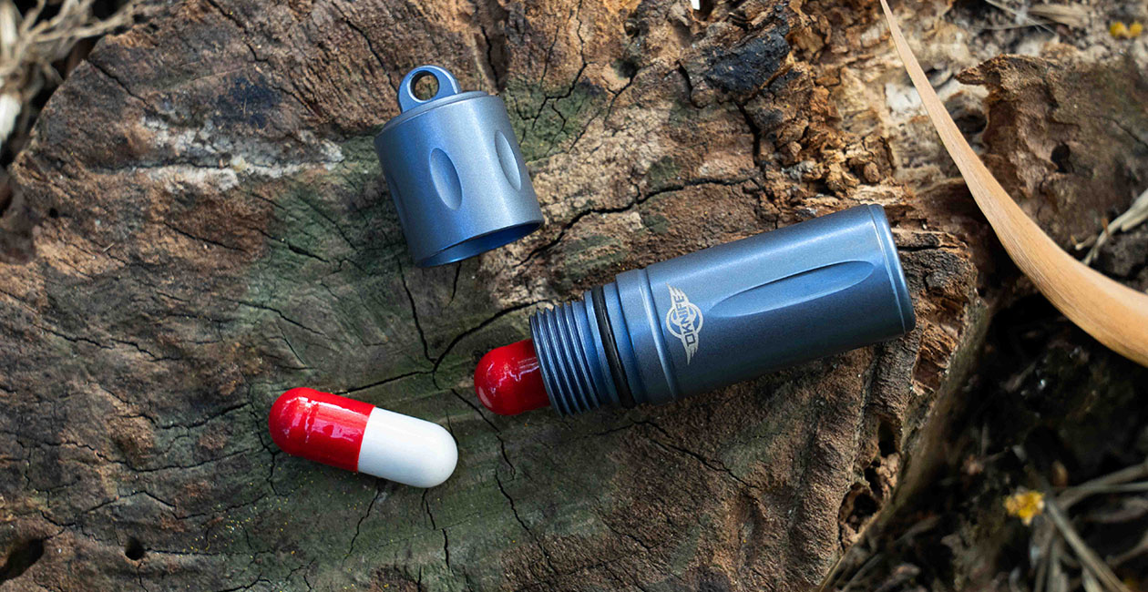Olight Otacle H1 Blue Titanium Storage Capsule - Olight Canada
