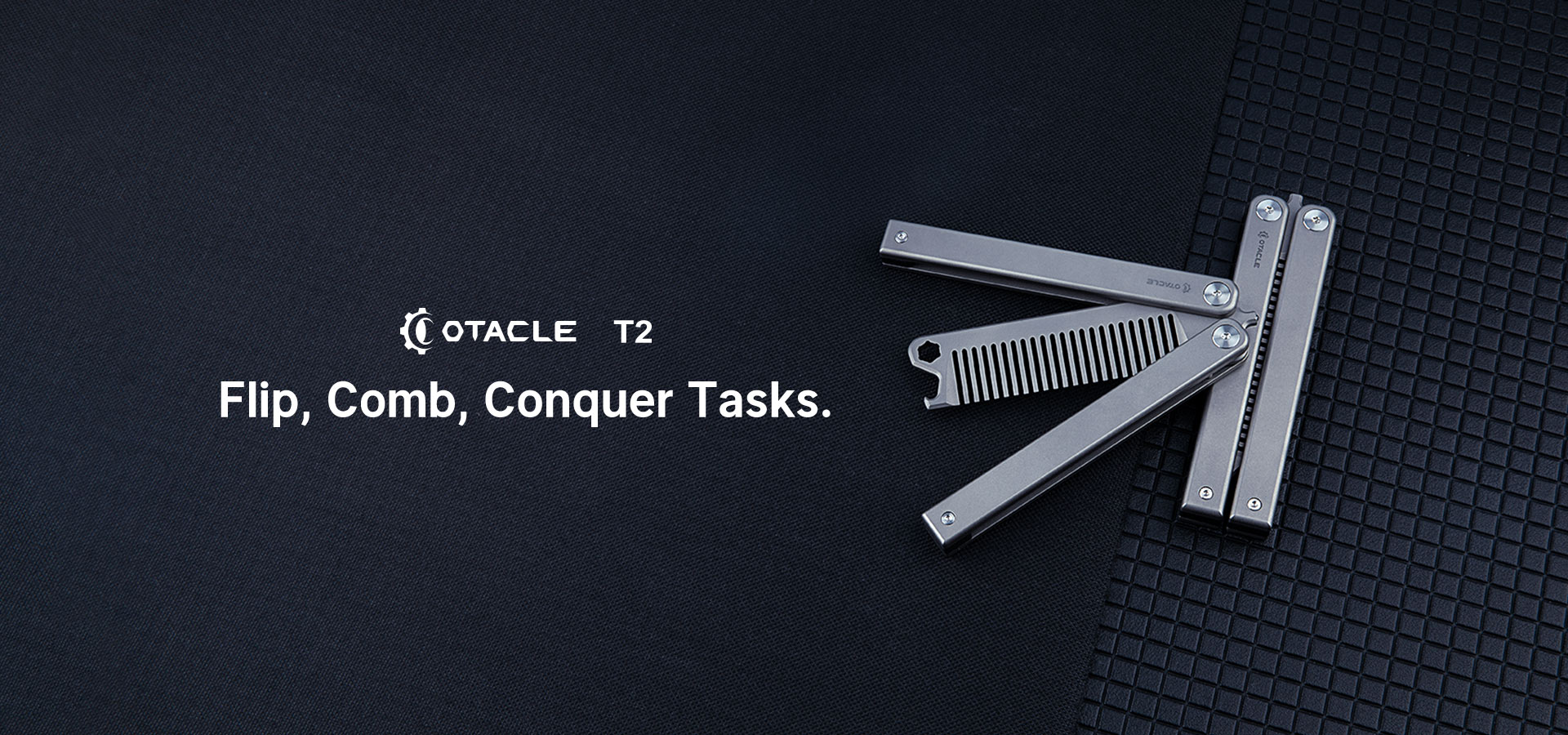 Olight Otacle T2 Multifunctional Titanium Butterfly Comb - Olight Canada