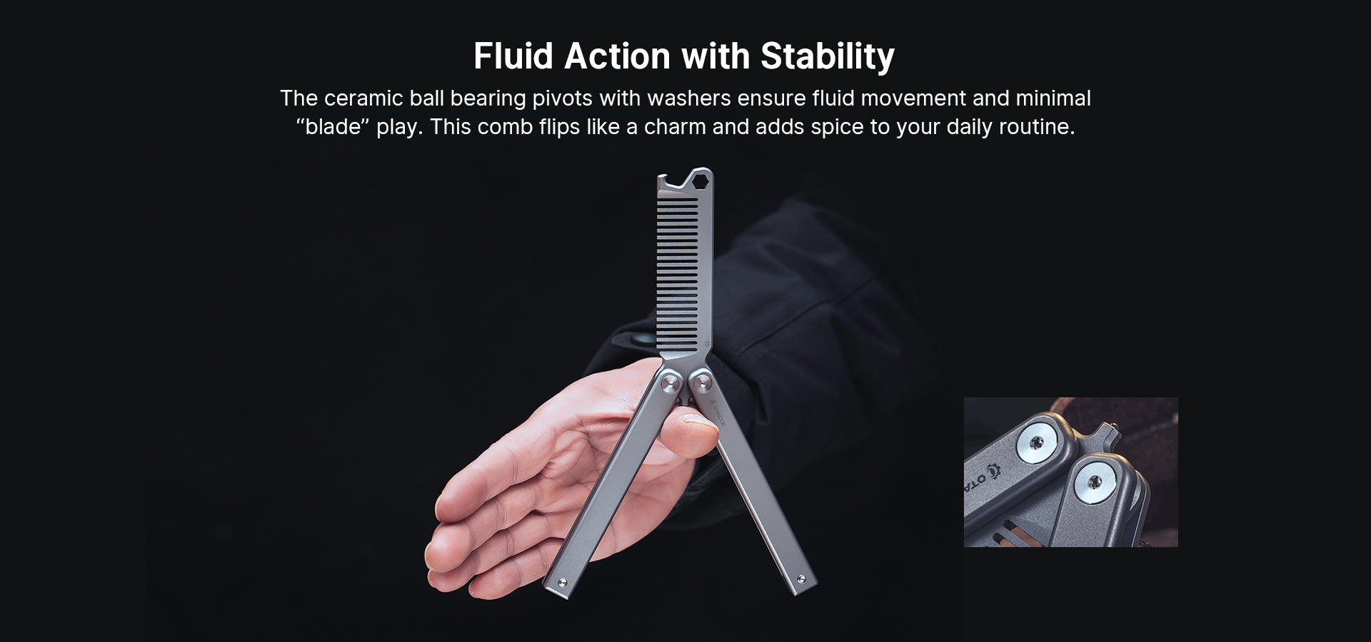 Olight Otacle T2 Multifunctional Titanium Butterfly Comb - Olight Canada