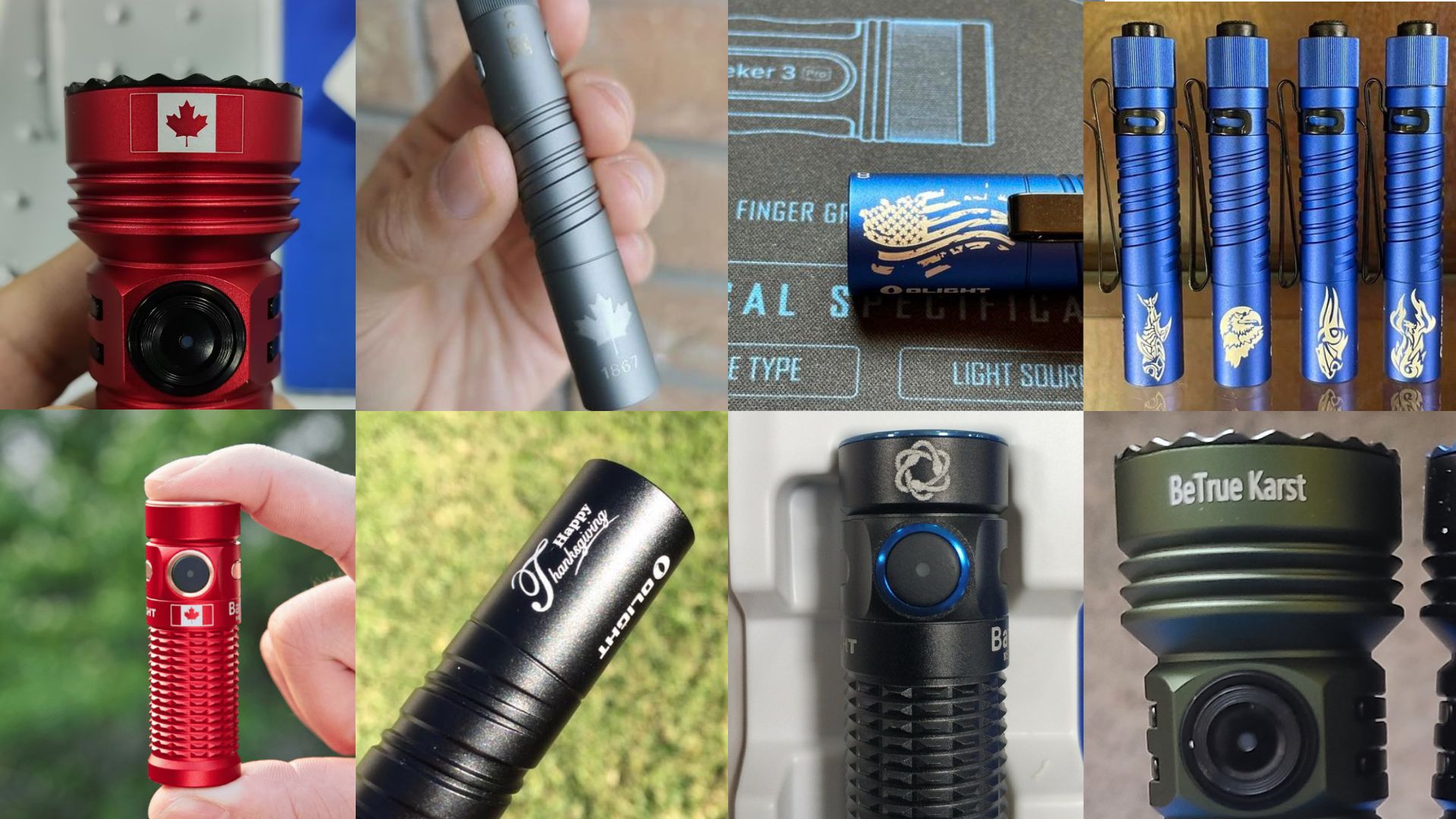 Custom Engraving Service for Flashlights - Olight Canada